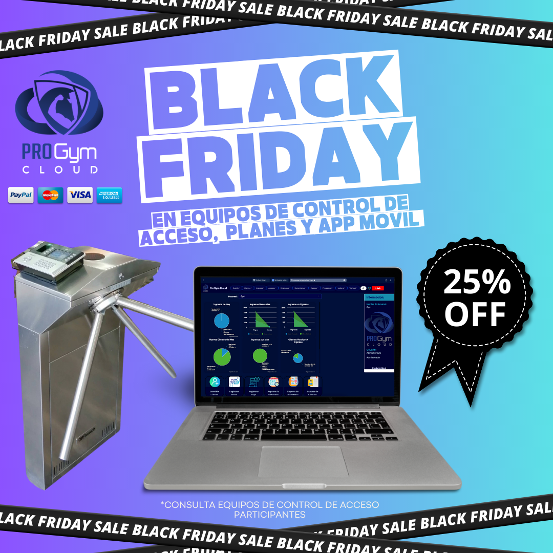 Software ProGym Cloud para Gimnasios – Gestión y Control de Acceso Rentable